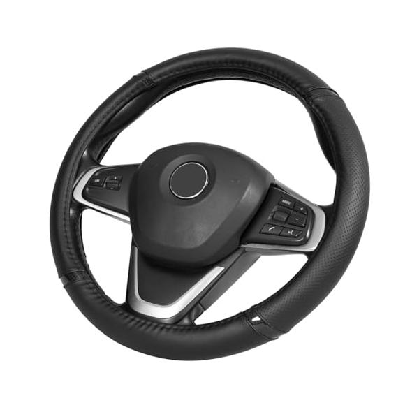 「GISH JAPAN 車用 ハンドルカバー ハンドル保護 ステアリングカバー フィット クラシックデザイン Mサイズ O型 38cm 普通/軽自」▼4582588489010▼（商品説明）Classicブラック/-/LCSWC38PBL・...