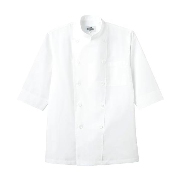 「アルべ コックシャツ 兼用 五分袖 ダブルボタン 全5色 7サイズ 飲食 厨房 レストラン 制服 ARBE AS6021 C-1 ホワイト LL」▼4941170029773▼（商品説明）コックシャツC-1 ホワイト/LL/AS6021・...