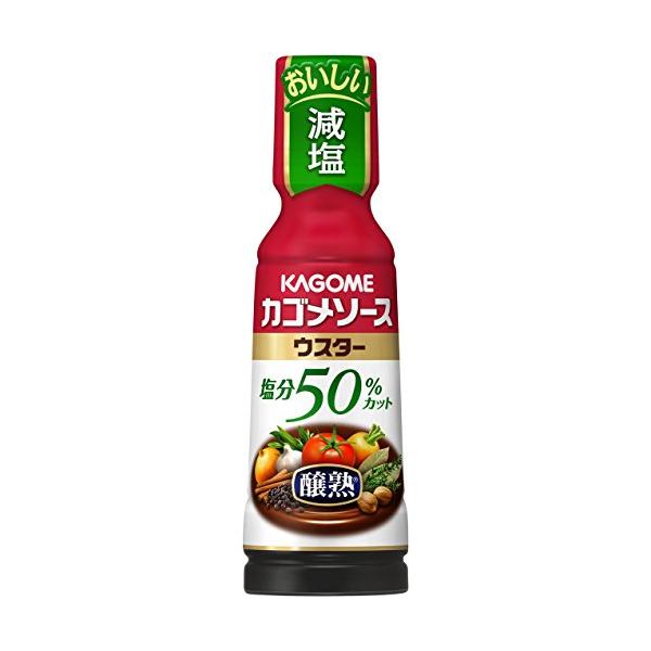 「カゴメ 醸熟ソース 塩分50%カット ウスター 180ml×5本」▼49265118▼（商品説明）・ 塩分50%カット 180ml×5本 7861・カロリー:大さじ1杯・15ml当たり/ 25kcal・原材料:野菜・果実(トマト、たまねぎ...