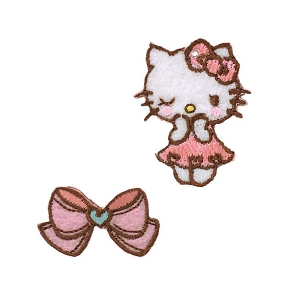 キラキラライトストーン付き便利なアイロン・シール両用タイプ入園入学グッズの目じるし・お手持ちのグッズのワンポイントに●●●オススメポイント●●●トリミングのブラウンで柔らかい印象のワッペンになりましたリボンにはライトストーンがついていますア...