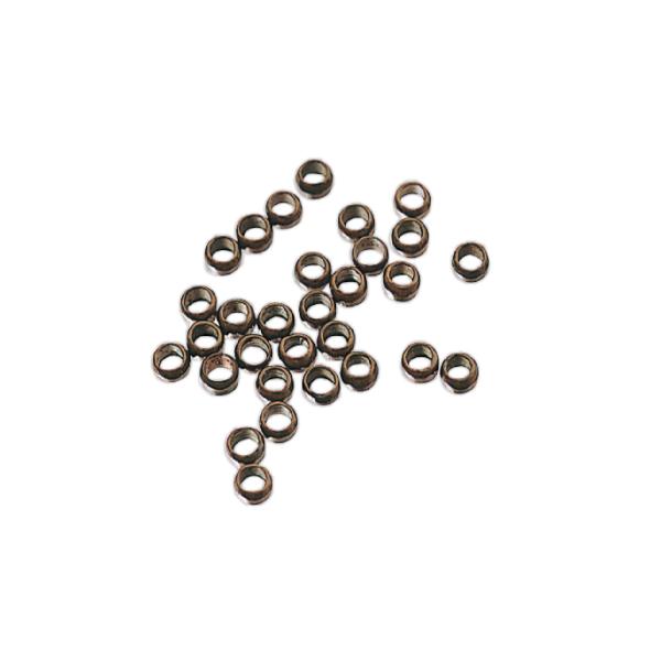 アクセサリー製作に欠かせないパーツ☆◇サイズ：約2mm◇入数：30個◇カラー：ブロンズ※在庫数以上をご入用の方はお気軽にお問い合わせください。