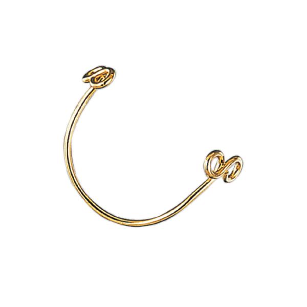 ビーズモチーフを使った指輪を作るのに適しています。☆リングの8の字部分にテグスやワイヤーを通して固定します。サイズはモチーフの大きさで調整して使います。◇入数：2個入り◇カラー：金（ゴールド）※在庫数以上をご入用の方はお気軽にお問い合わせく...