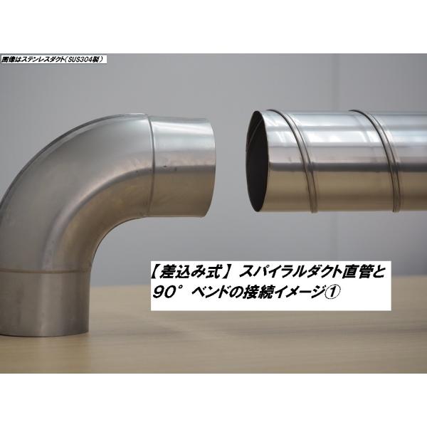 ステンレス ダクト 直管 φ 100 長さ 1.5m （1500L） スパイラル 型 標準 板厚 0.5t SUS 304 製 クリモト 空調 管 価格 規格 継手 フランジ エルボ フラ ...