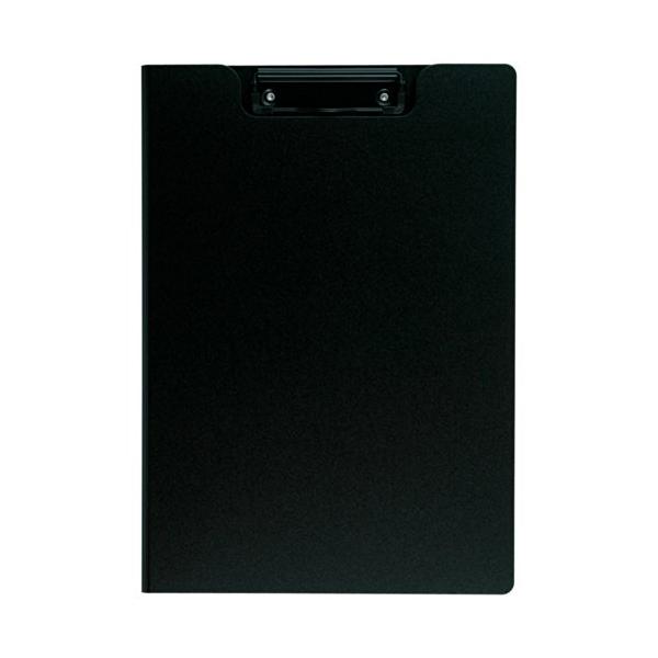 カラー：ブラックスタイル：A4-Eサイズ/334×238×10mm 材質/発泡PPすべり止めストッパー付きクリップ軽量で丈夫な発泡PP素材を使用規格/A4タテ 適正収納枚数/50枚(コピー用紙)表紙が360度折り返せるクリップファイル。筆記...