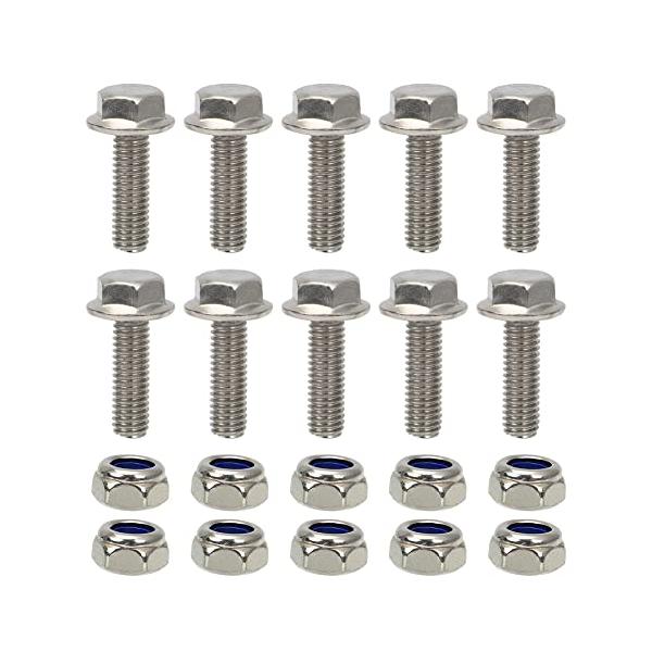 カラー：写真通りサイズ：6mm×20mm（10本入り）【サイズ】6mm×20mm【パッケージ内容】10本セット【高品質の素材】高品質のステンレス鋼を使用し、防錆・耐酸化・耐食・耐高温性を備えて、性能に優れたボルトです。【汎用】サイズが合えば...