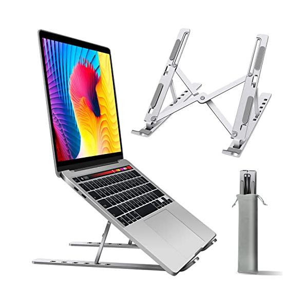 カラー：シルバースタイル：折り畳み【幅広い対応機種】17インチ以下のノートPCやタブレットに幅広く対応可能です。自宅、旅行、、会社などにいろいろな場所にも使え、様々なシーンで大活躍。さらに、本や雑誌などのスタンドとして活用していただけます。...