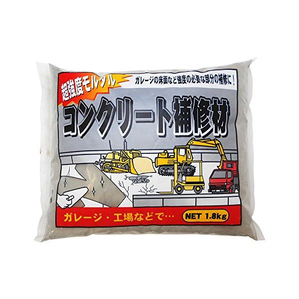 カラー：グレーサイズ：1.8kg色目:グレー成分:ポルトランドセメント、砂、その他硬化時間:約2時間施工面積:10mm厚×約300mm×330mm