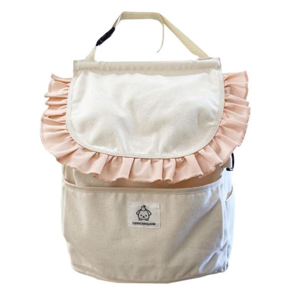 ぴっぴちゃんランドのマスコットキャラクター「ぴっぴ＆わんじぇる」のおむつストッカーです。おむつが下からサッと取り出せる吊り下げタイプで、おむつの収納場所に場所をとりません。紐はバックル付き。部屋中どこにでもカチッと引っ掛けられるので、ストッ...