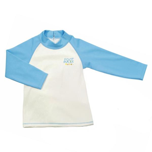 ロングスリーブのベビー水着です。屋外のプールや海で日焼け対策としてお子さまに着用していただけます。水着や水泳用キャップの製品で定評のあるフットマーク製品ですので、安心してお役立ていただけます。小さなお子さまとの水泳タイムをお楽しみください。...