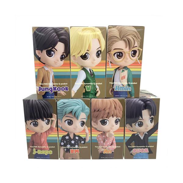 特価 7種セット TinyTAN Qposket フィギュア Dynamite Aカラー BTS BT21 インテリア グッズ 防弾少年団 バンタン 公式 JungKook V Jimin ...
