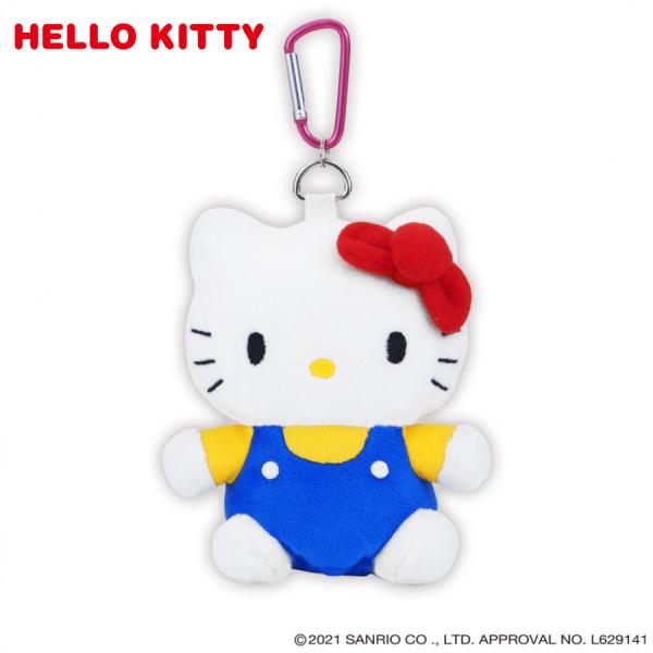 商品名：ハローキティ　ボールポーチ品番：KTBP002キュートなハローキティがゴルフアイテムになりました体の中にボールが 2 個入ります。バッグなどに吊り下げられるカラビナ付き素材：ポリエステルサイズ：約 H120 × W110 mm※ボー...