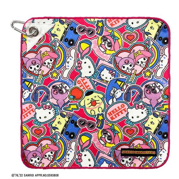 ゴルフ場のグリーンに映える派手で華やかなデザインのハンギングミニタオルです。マイクロ素材なのでゴルフボールを拭いたり様々な用途でご使用いただけます！カラビナもついているのでとっても便利♪シリーズで揃えても可愛い！！[仕様]マイクロファイバー...