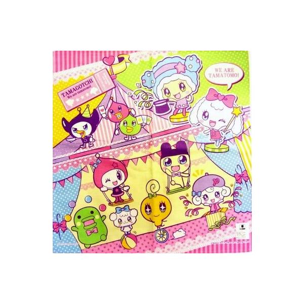 キャラクター ランチクロス　たまごっち（サーカス・カラフル） （  ランチョンマット 給食ナフキン ナフキン ランチクロス ） anp-fst-tamago-2 ランチ（給食）ナフキンはもちろんの事、お弁当包みにもなります。（ キャラクター...