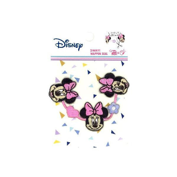 キャラクター 長〜い（ライン）ワッペン ミッキー＆ミニーマウス （ メーカー表記 大 ）（ ミニー ） ( 長さ　約１１ｃｍ １枚入 ）ap-FST-D01Y2199＜アイデア次第で色々使えます！＞キャラクターのワッペンやネームテープを製品...