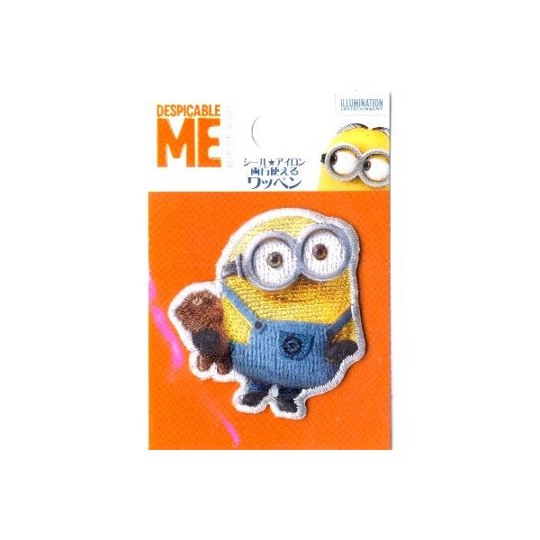 キャラクター 刺しゅう ワッペン 怪盗グルー （ ミニオン ) （ ボブ ) （ 大きさ　約４．５×４ｃｍ １枚入り  ) ap-FST-U01Y2556＜アイデア次第で色々使えます！＞キャラクターのワッペンやネームテープを製品に張り付けて...