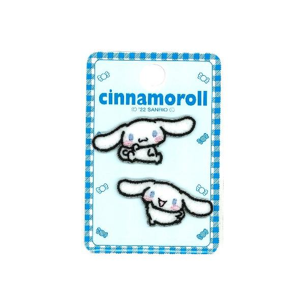 キャラクター 刺しゅう ワッペン シナモロール（ メーカー表記 ミニ ）（ 大きさ　約1.5×4ｃｍ 　各１枚入り ) ap-rio-3103＜アイデア次第で色々使えます！＞キャラクターのワッペンやネームテープを製品に張り付けて販売すること...