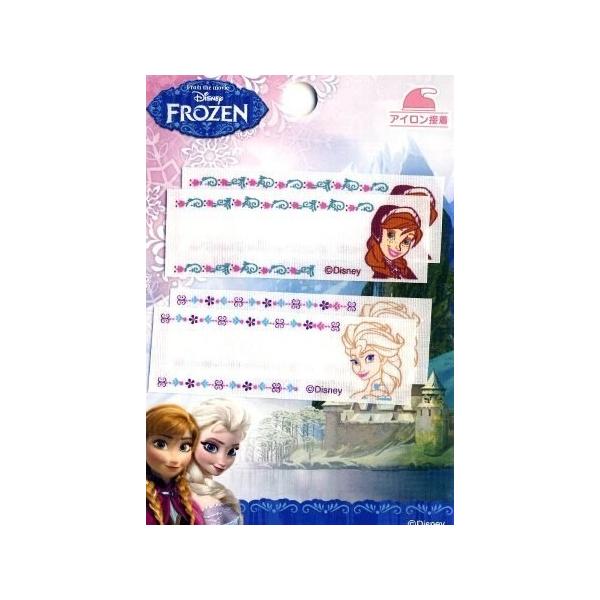 キャラクター ネームテープ ・アナと雪の女王（アナ＆エルサ） MY-345 ＜アイデア次第で色々使えます！＞キャラクターのワッペンやネームテープを製品に張り付けて販売することは法律上禁止されています。（一般柄は全く問題ございません）（ 手芸...