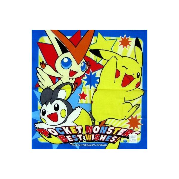 キャラクター ランチクロス　ポケット・モンスター・ベストウィッシュ(青）１６ （  ランチョンマット 給食ナフキン ナフキン ランチクロス ） nap-fst-1810-0611-c ランチ（給食）ナフキンはもちろんの事、お弁当包みにもなり...