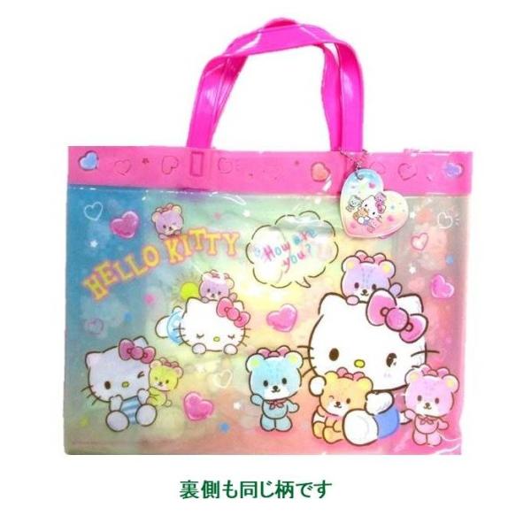 ◇ ＜◆メール便で折りたたんでの発送となります＞ キャラクター ビニールバッグ  トート キティ （ 濃ピンク系 )  （ サイズ　約26×34×12ｃｍ )pub-fst-124705-24-011サイズがありますのでよくお確かめください...