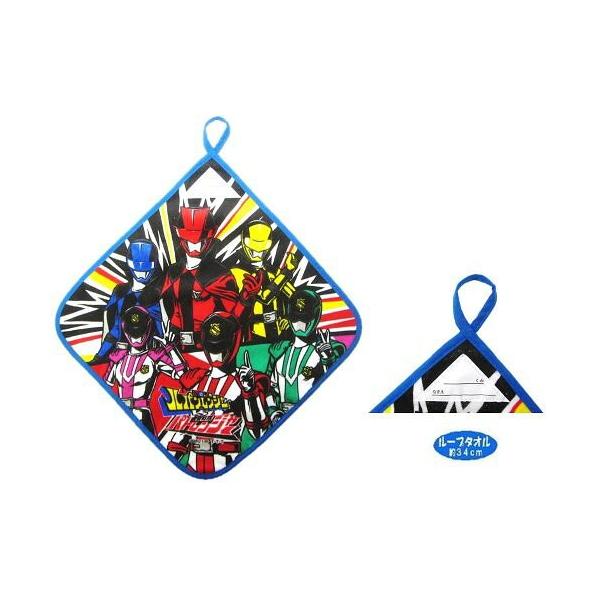 キャラクター ・ ループ付タオル（大）快盗戦隊ルパンレンジャーVS警察戦隊パトレンジャー（34ｃm角）オフ/カラフル to-fst-874803 サイズがありますのでよくお確かめください。（ キャラクター タオル ハンカチ タオルハンカチ ...