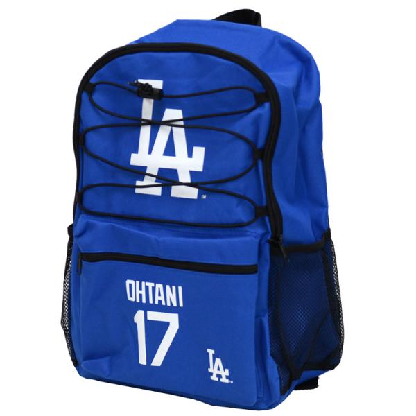 FOCO MLB LOS ANGELES DODGERS 大谷翔平 バックパック ロサンゼルスドジャース　大谷翔平選手の背番号と名前入りバックパックです。フロントにドローコードとジッパー付きポケット、サイドにメッシュボトルポケット、メインコ...