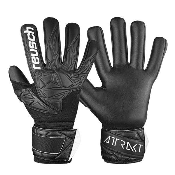 reusch アトラクト ゴールドX NC多くのプロから信頼される並外れたラテックスは最大限のグリップと粘着性を保障。■カラー：7700 ブラック■パーム：パーム：ロイシュグリップゴールドX■カット：ネガティブカット■カフ：エラスティックカ...