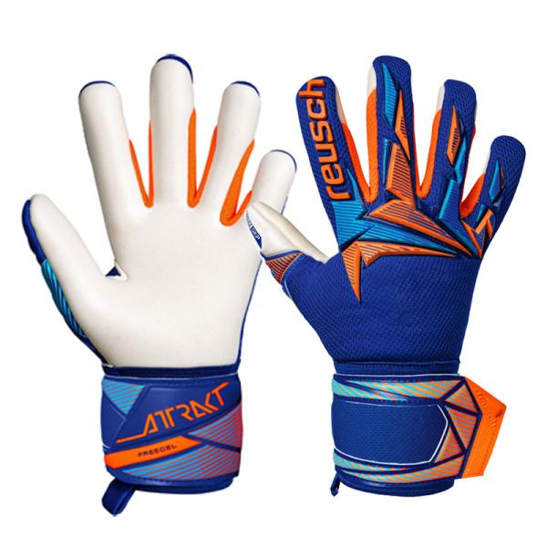 reusch アトラクト フリーゲル アドバンス ジュニアバックハンドにFREEGELを使用し軽量かつ耐久性の高いパンチングゾーンに加え、衝撃吸収・耐久性に優れたアドバンスパームを使用したモデル。■パーム:ロイシュグリップアドバンス■カット...