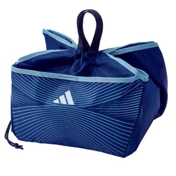 adidas 新型ボールネット「パッ！」と開いて「ポンッ！」と置いて「シュッ！」と閉めるボールの出し入れが簡単です。■素材：ポリエステル ■サイズ：横25×縦25×奥行25cm■カラー：ジャパンブルー