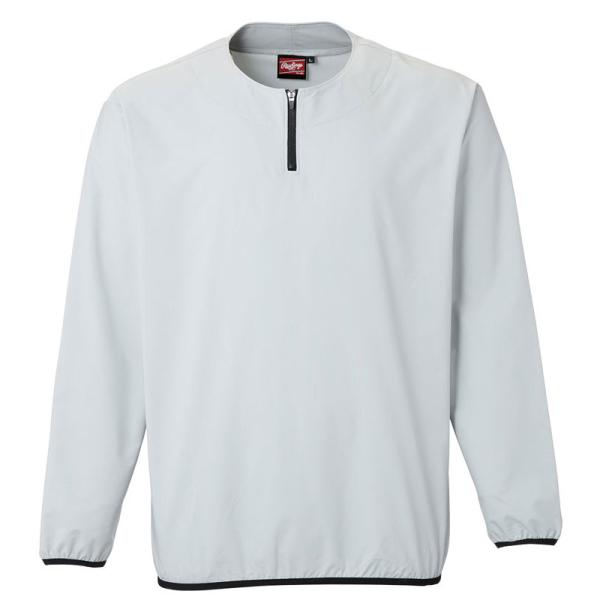 商品説明<br>肉厚ストレッチウーブンの一枚もの長袖ハーフジップトップ<br>・ ストレッチ<br>・ 撥水<br>カラー展開<br>ブラック、ネイビー、シルバー、ホワイト<...