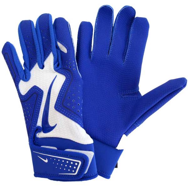 NIKE ユース アルファ 2.0 バッティンググローブ 両手用 少年用グリップ力と耐久性を高めるためのテクスチャ加工。DRI-FITテクノロジーが快適さを速乾性を保つ。ネオプレンカフが手首を快適に包み込み、しっかりとフィット。強化されたス...