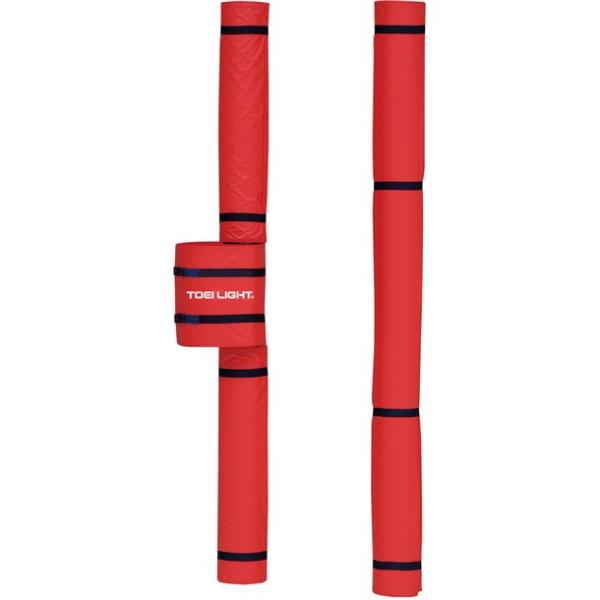 2本1組サイズ:外径14.5×内径10.5×長サ180cm素材:外被/ナイロンターポリン、芯材/ポリエチレンフォーム重量:3kg/組ネット巻側3分割、フック側一体成型、装着簡単ナベルト式マジックテープ止