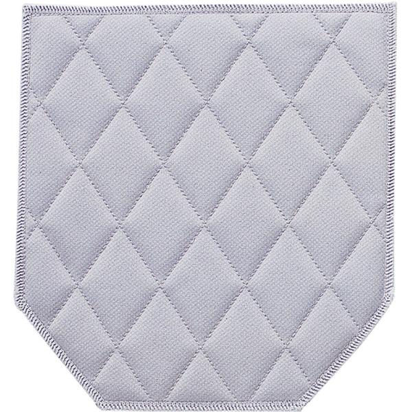 取り付け簡単・便利なパッド。素材：表面/ポリエステル100%・中綿/ポリエステル100%・裏面/ポリエステル100%対象：メンズ・ユニセックス生産国：日本製カラー：(95)シルバーグレーサイズ：タテ18.5×ヨコ18.5cm