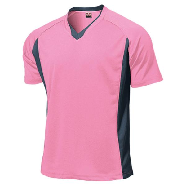 シンプルでスポーティな切替デザインTシャツ！ラグラン袖、切替デザインBODY、2重衿、後身頃の裾をアール型にカットしたスポーツTシャツ。吸汗速乾ポリ100％、表面がツルっとしていてプリントしやすい素材です。伸縮性のあるウーリー糸を使用してお...