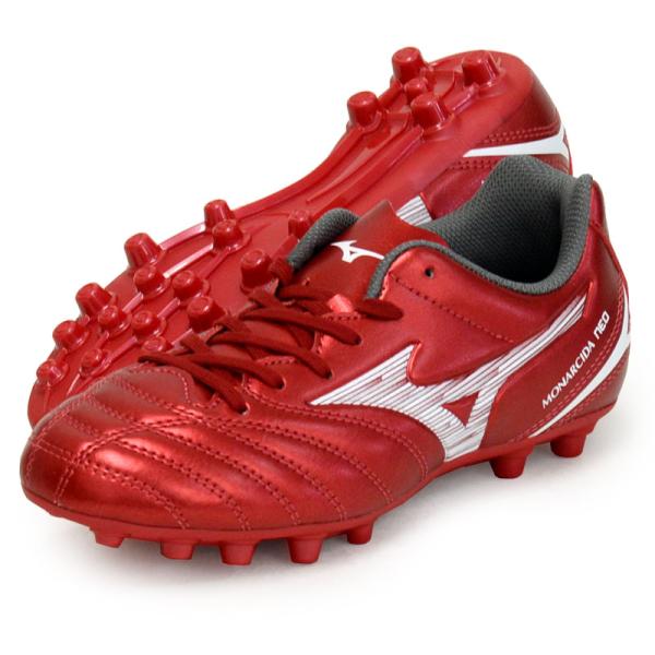 MIZUNO モナルシーダネオ 3 セレクト Jr MG足への負担軽減を考慮した、ワイドフィットのエントリーモデル。軽量・柔軟・素足感覚足への負担軽減を考慮した、柔らかな人工皮革と足に沿うようなワイドフィットが魅力のエントリーモデル。通常の...