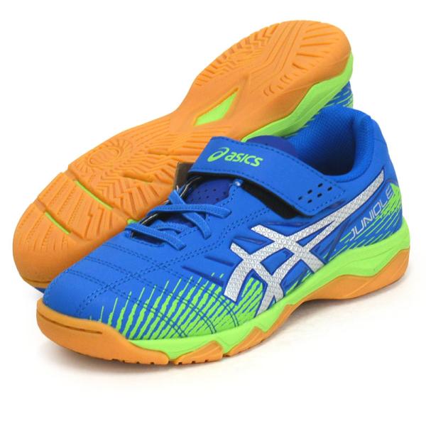 asics JUNIOLE 7 IN (ジュニオーレ 7)  ジュニアプレーヤーのためのインドア用ファーストサッカートレーニングシューズJUNIOLE 7 IN は、成長中の子供の足をサポートするためにキッズ専用ラストで設計されており、ベル...