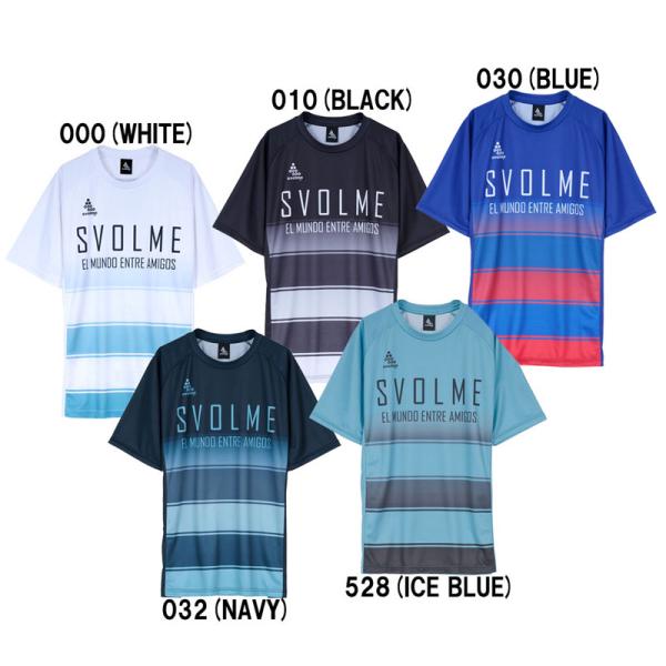 svolme ボーダーFBTRトップ25SDGFOOTBALLに特化したボーダープラシャツ。他アイテムでも展開が少ないBLUEがオススメカラー。素材はリサイクルポリエステル100％のドライメッシュを採用。■素材：ポリエステル100%■サイズ...