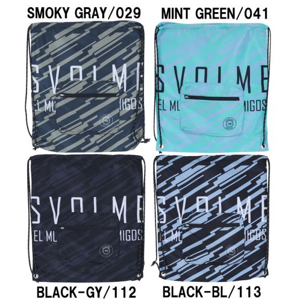 svolme インプルーブジムサックSVOLME定番のジムサックに、便利な前ポケットが付きました。携帯電話や鍵などの小物収納に非常に便利です。私たちの心の中にある「向上心」をパターンとして落とし込んだデザイン。■素材：ポリエステル100%■...