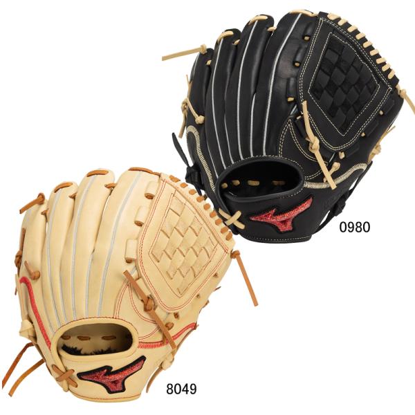 MIZUNO 少年軟式用 ウィルドライブ レッド U-Plus オールラウンド用／サイズM 「パワー」のREDに限定商品■手口調整紐構造：小指付け根から出ている紐を引っ張ることにより手口の調節が可能に。■手口部のフィットスタイルの採用。■グ...