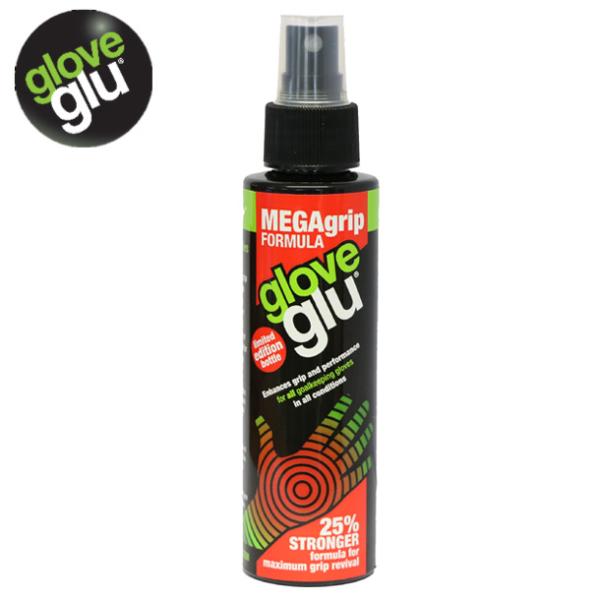 ゴールキーパーメンテナンス用品大手の「Glove glu」の粘着補強剤粘着増強剤Glove glu formulaより粘着力が25％UPした「メガグリップ」キーパーグローブのグリップ力を復活させ、向上させます！！グローブグルーは、ゴールキー...