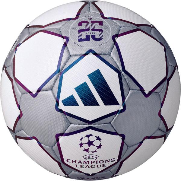 adidas フィナーレ 25周年 リーグ ルシアーダ 5号球 フィナーレの登場から25周年を記念して、UEFAチャンピオンズリーグ00-01シーズンのボールデザインからインスピレーションを受けたアニバーサリーモデル■JFA検定球■5号球■...