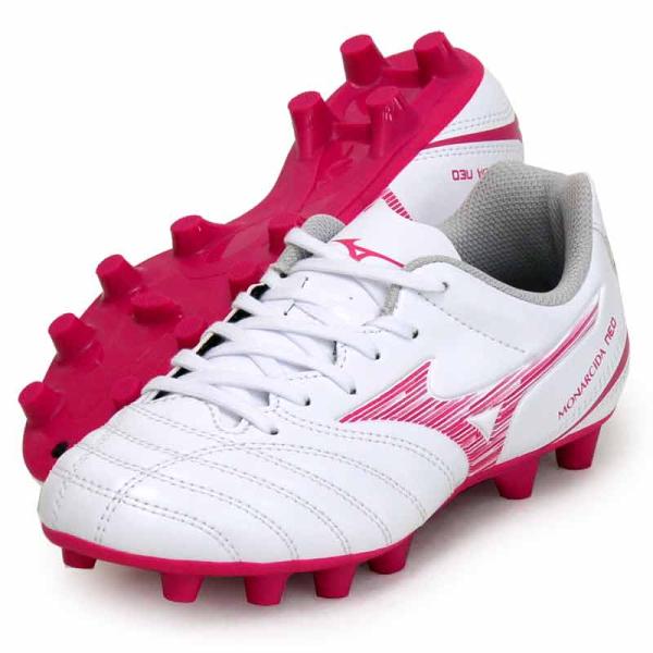 MIZUNO モナルシーダ NEO 3 SELECT Jr(MONARCIDA) ワイドフィットのエントリーモデル。軽量・柔軟・素足感覚柔らかな人工皮革と足に沿うようなワイドフィットが魅力のエントリーモデル。通常のインソールに比べて、約1....