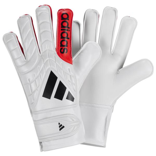adidas COPA GL CLUB JUNIOR1. ハーフラップリストストラップ：軽量リストストラップ構造 2. ポジティブカット：ボールとのコンタクトエリアが広く、快適なフィット感を提供 . ソフトグリップ：ラテックス製の手のひらが...