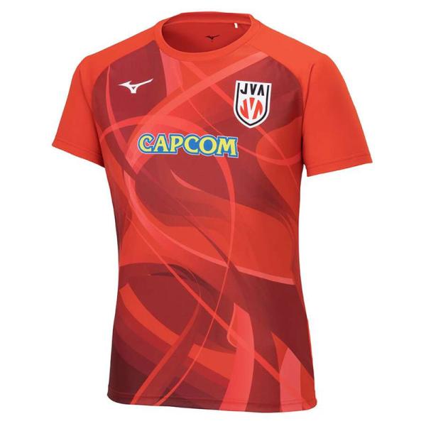 MIZUNO バレーボール 応援Tシャツ 日本代表と一心同体になって応援しよう！2024シーズン、日本代表ユニフォーム応援アイテム。日本代表女子バレーチームと一緒になってパワーを与えるレプリカシャツ。新しい世代が歴史を、今を超えてゆく。無限...