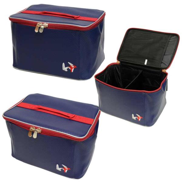 合成皮革グラブケース 2個入れ 限定品グラブ2ヶ入れフタ裏収納用ネット付/ヘルメットも同時収納可能背面ベルト付（キャリーセットアップ可能）中仕切りベルクロテープ付きボードで左右に自由に仕切りが可能ボール入れにも（4ダース入れ可能）■カラー ...