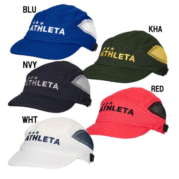ATHLETA ジュニアプラクティスキャップ 通気性がよく撥水加工されたドットエアー素材を使用した、ジュニアプラクティスキャップ■MATERIAL：ドットエアー　■COMPOSITION：本体：ポリエステル 100%■SIZE：JF (53...