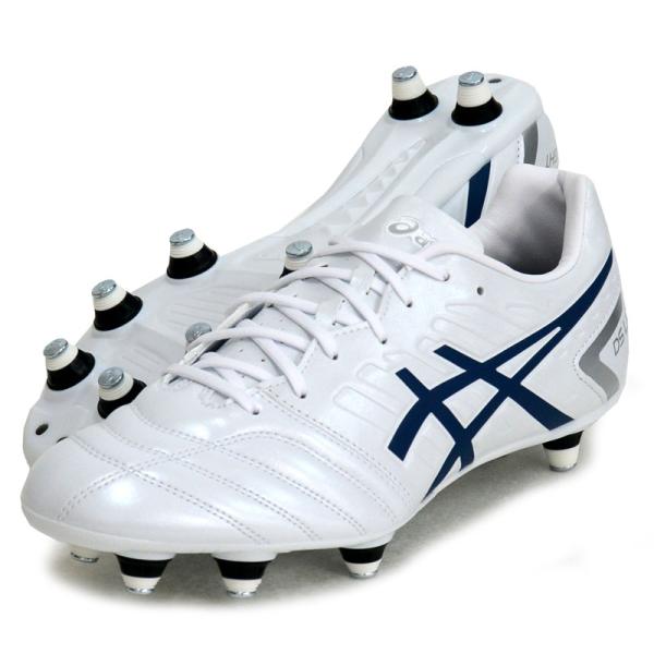 asics DS LIGHT GAIN ST WIDE (DSライト)部活生に向けた、耐久性に優れた人工皮革アッパーのスタッド取り換え式ワイドモデル。前足部には、内外非対称のステッチを採用。小ゆび側のみに縦のステッチを入れることにより、親ゆ...