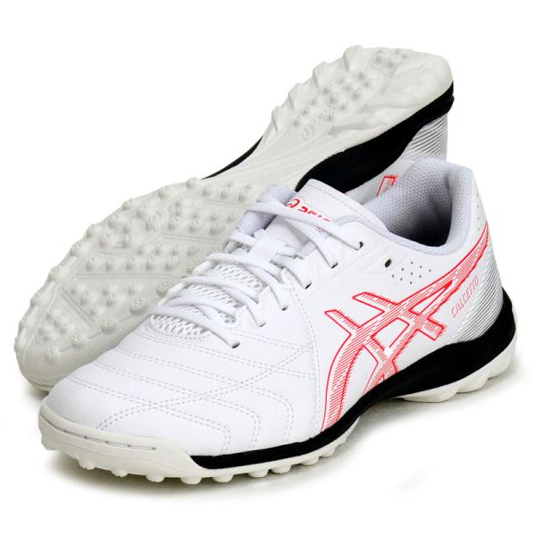 asics CALCETTO WD 9 TF (カルチェット)優れた安定性とクッション性を求めるフットサルプレーヤーにおすすめのワイドラストのトレーニングモデルです。E.V.A.ミッドソールがクッション性を高め、アッパーの前足部にはストレッ...