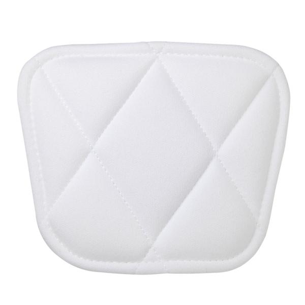 MIZUNO ショートフィット用ニーパッド (1枚入り) ショートフィット向けニーパッド。圧着タイプ■サイズ 縦11cm、上辺12.5cm、下辺9.5cm■01：ホワイト■素材 表地：ポリエステル100％裏地：ポリエステル100％詰め物：ポ...