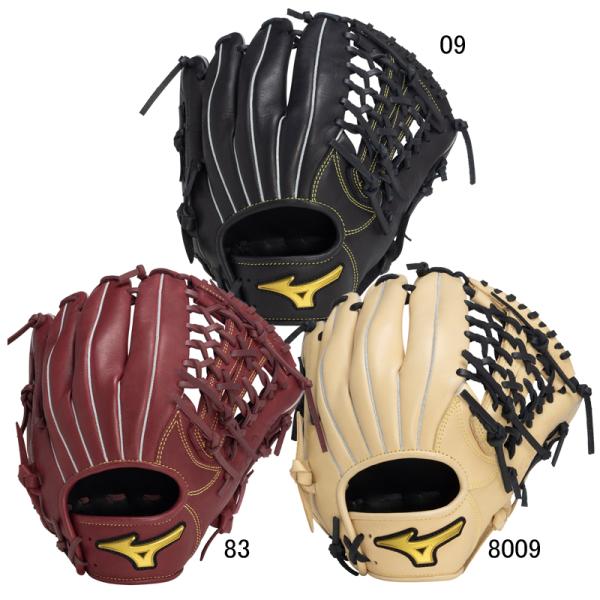 MIZUNO ジュニア軟式用Mz Softer オールラウンド用：サイズLL柔らかさと上質な本格感！■カ　ラ　ー：09：ブラック8009：ブロンド×ブラック83：シェリー■素材(表/裏)：クレストハイド（天然皮革：牛革）