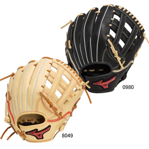 MIZUNO 少年軟式用 ウィルドライブ レッド U-Plus オールラウンド用：サイズS 「パワー」のREDに限定商品■手口調整紐構造：小指付け根から出ている紐を引っ張ることにより手口の調節が可能に。■手口部のフィットスタイルの採用。■グ...